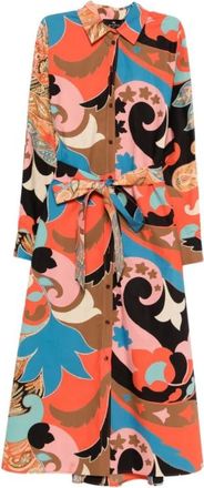 Etro Femme, Robes, Multicolore, Taille: 38 FR Maxi Robe Chemise