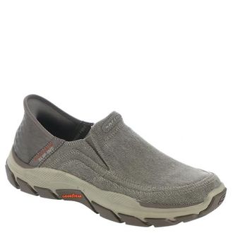 Skechers Mocassins &agrave; Enfiler Respected-Holmgren pour Homme, Taupe, 9.5 US Wide