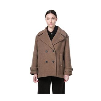 Mason's Leonie Coat - Femme - Manteaux - Brun - Taille: 38 FR