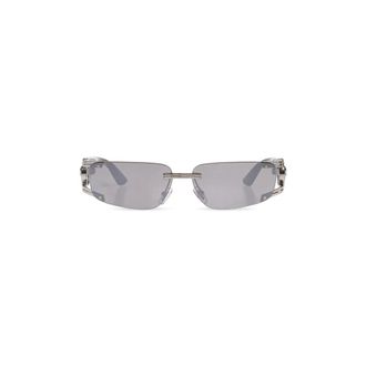 Versace Semi-rechteckige Sonnenbrille - - Accessories - Herren - Schwarzk - 59 MM