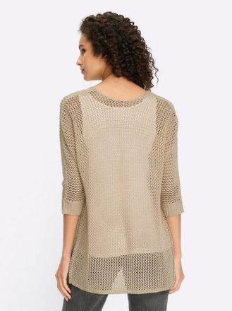 Heine Strickjacke Strickjacke 3/4-Arm Ajour