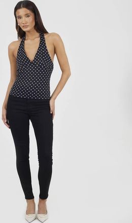 Brave Soul Jean skinny &agrave; taille haute - Noir