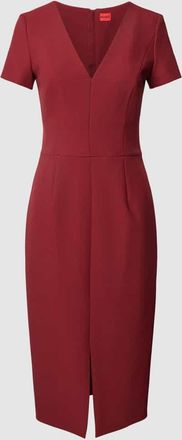 HUGO BOSS Midikleid mit V-Ausschnitt Modell Kalamara