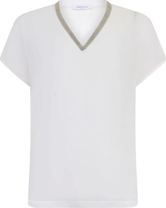 Fabiana Filippi Femme, Tops, Blanc, Taille: 42 FR Hauts