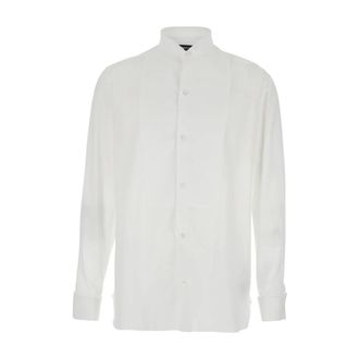 Tom Ford Washed Muslin Classic Fit Abendhemd - - Shirts - Herren - Wei&szlig; - L