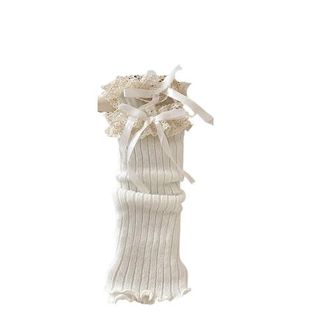 Generic Couvre-jambes en tricot &eacute;lastique, blanc, M