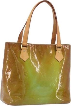 Louis Vuitton Sac &agrave; main en cuir verni Pre-owned - Femme - Pre-owned - Beige - Taille: ONE Size