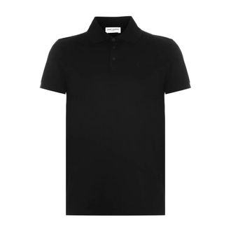 Saint Laurent Cassandre Polo Shirt - - Tops - Herren - Schwarzk - S