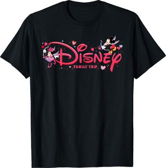 Disney Mickey & Minnie Valentines Day Family Trip Logo T-Shirt