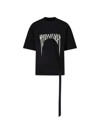 Rick Owens Porterville - T-shirt avec imprim&eacute; graphique et sangle de suspension