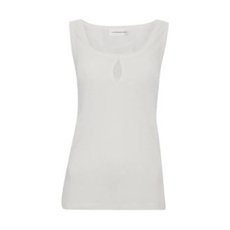 Victoria Beckham Split Tank Top - - Tops - Damen - Wei&szlig; - M