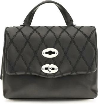 Zanellato Postina Tram&eacute; Henkeltasche - - Bags - Damen - Schwarzk - ONE SIZE
