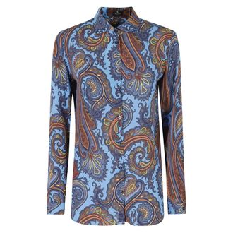 Etro Femme, Blouses et Chemises, Bleu, Taille: 36 FR Chemises