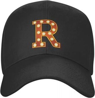 Generic Casquette de baseball tendance lettre R l&eacute;g&egrave;re casquette de baseball homme femme chapeau de camionneur respirant cadeau ext&eacute;rieur