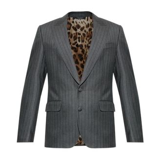 Dolce & Gabbana Nadelstreifen-Blazer aus Schurwolle - - Jackets - Herren - Grau - XL