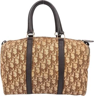 Dior Crossbody Bags - Christian Dior Trotter Monogram Boston 30 Handbag - Gr. unisize - in Braun - f&uuml;r Damen