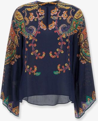 Etro Multicolor silk shirt - ETRO - gender_Woman
