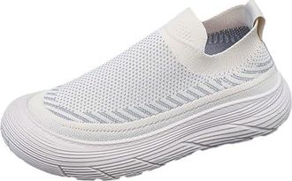Generic Chaussures de sport pour homme - Respirantes - Semelle &eacute;paisse et douce - Chaussures de marche - Ultra l&eacute;g&egrave;res - Chaussures plates sans lacets - Vinta