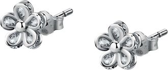 Cleor Boucles doreilles en argent 925/1000 et zircon