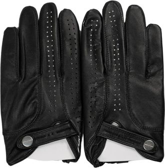 _J.L-A.L_ J.l-A.l, Homme, Accessoires, Noir, Taille: L/Xl Gants en Cuir Tracer Shungite Noirs