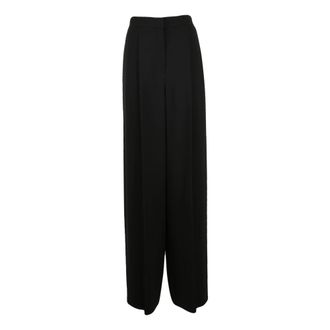 Max Mara Laccato Wide Hosen - - Trousers - Damen - Schwarzk - L