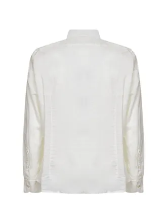 MC2 Saint Barth Mens Chemise Shirt Voile Cotton Ivory