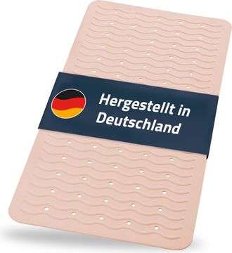 Ridder Badewanneneinlage Playa 38x80cm, rosa, 100% TPE | Made in Germany Badewannenmatte aus hautfreundlichem TPE. Maschinenfeste Antirutschmatte mit Saugn&auml;p
