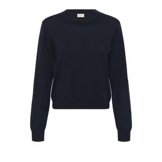 Part Two Femme, Pulls, Bleu, Taille: 46 FR Maille ras du cou