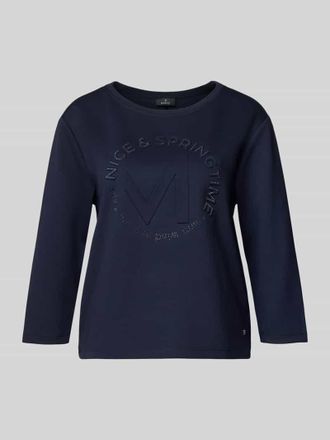 Monari Relaxed Fit Sweatshirt mit Viskose-Anteil Modell Emblem