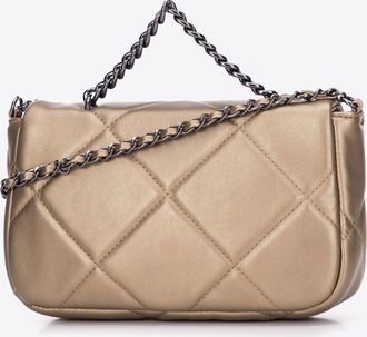 Wittchen Damenhandtasche, gesteppt mit Quadraten an einer Kette, klein