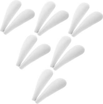 Cabilock 12 Stück Schulterpolster für Kleiderbügel aus Verdicktem Flockmaterial rutschfeste Schulterstützen zur Kleidungsformung für Zuhause und Geschäft Schüt