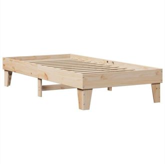 vidaXL Massivholzbett ohne Matratze 90x190 cm Kiefer Vidaxl