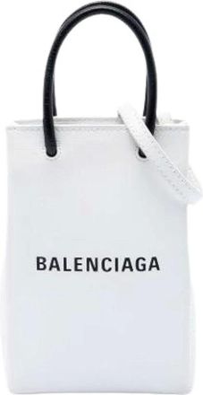 Balenciaga Pre-owned Cuir sacs-balenciaga - Femme - Pre-owned - Blanc - Taille: ONE Size