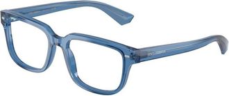 Dolce & Gabbana Homme, Accessoires, Bleu, Taille: 54 MM Square Optical Frame