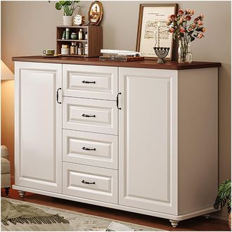 Generic Eingangstisch mit Schubladen und T&uuml;ren, Sideboard, Buffetschr&auml;nke mit Stauraum, Konsolentisch for Wohnzimmer, Foyer und Flur, geeignet for mehrere Sze