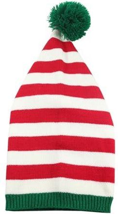 Generic Chapeau de No&euml;l en tricot ray&eacute; pour lautomne et lhiver - Chapeau de vacances chaud pour homme et femme, Vert, Taille unique