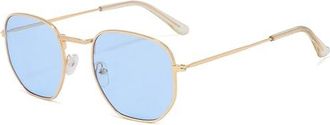 Generic Lunettes De Soleil En M&eacute;tal For Hommes Et Femmes Sport Plein Air(Blue)
