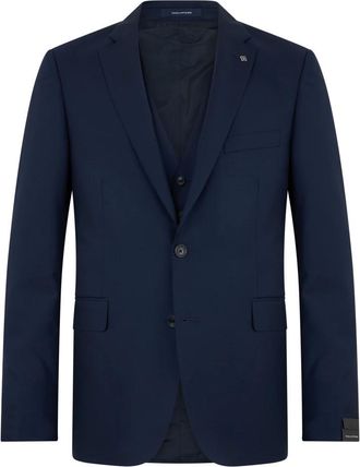 Tagliatore Manteau en laine &agrave; un bouton - Homme - Vestes - Bleu - Taille: L