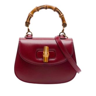 Gucci Pre-owned Bamboo Satchel - - Pre-owned - Damen - Rot - ONE SIZE