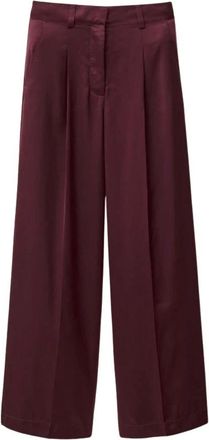 BA&SH Femme, Pantalons, Rouge, Taille: 34 FR Pantalon Bordeaux - Élégant et Coloré