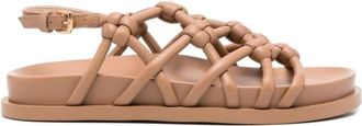 AGL Agl, Femme, Chaussures, Beige, Taille: 37 1/2 EU Cristina Knots Sandales