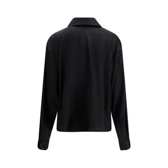 Tom Ford Womens Black Silk Dress Shirt