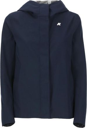 K-Way Femme, Vestes, Bleu, Taille: 40 FR Veste Bleue &agrave; Capuche avec Logo