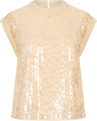 PESERICO Femme, Blouses et Chemises, Beige, Taille: 38 FR Camicia