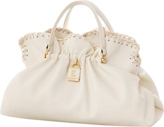 Ermanno Scervino Femme, Sacs, Blanc, Taille: ONE Size Borsa tote in ecopelle