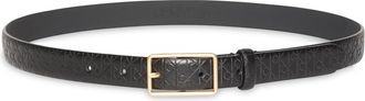 Calvin Klein G&uuml;rtel Emblem Print Rectangular Buckle