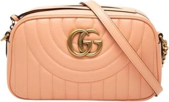 Gucci Sac bandouli&egrave;re matelass&eacute; Pre-owned - Femme - Pre-owned - Orange - Taille: ONE Size
