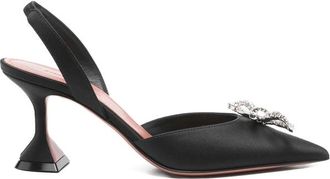 Amina Muaddi Rosie Bow Slingback Pumps