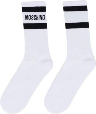 Moschino Frottee-Socken mit Logo - - Underwear - Herren - Wei&szlig; - ONE SIZE