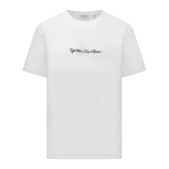 Off-white Homme, Tops, Blanc, Taille: XS Script Arrow SS Tee